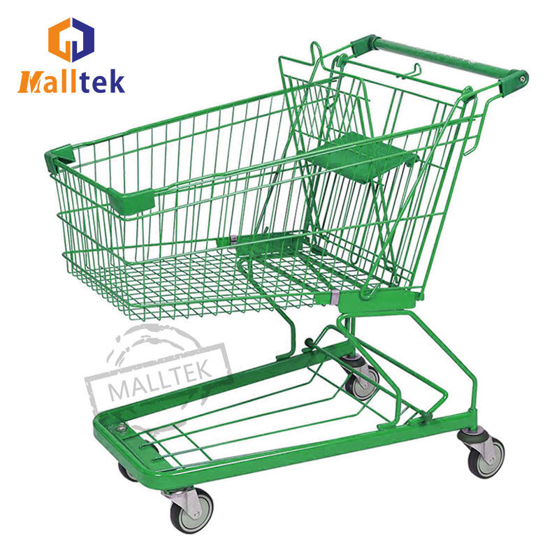 180l Asian-German Metal Supermarket Shopping Trolley Cart With High Load