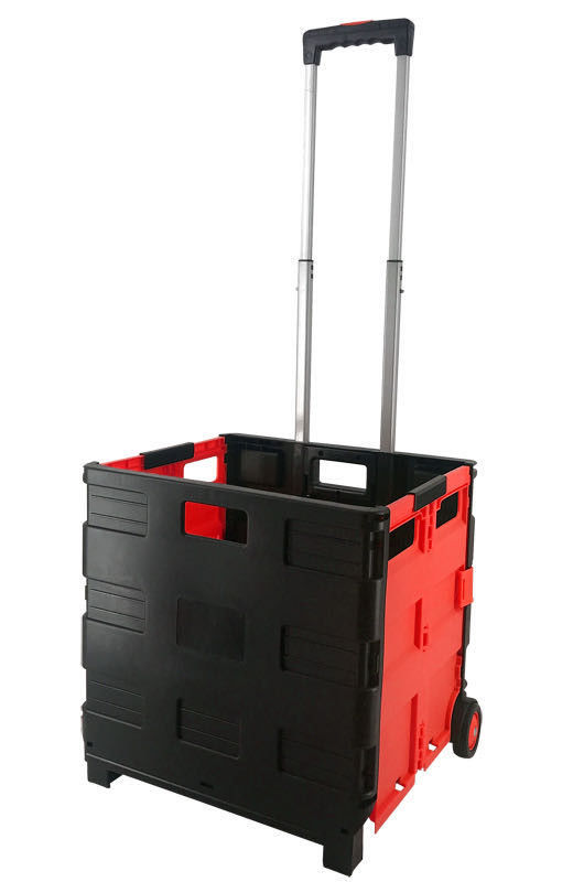 Wholesale Plastic Rolling Folding Utility Supermarket Trolleys Grocery ...