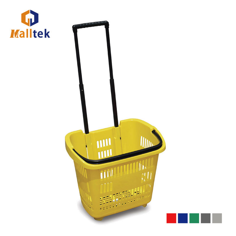 Customized Telescopic Handle Rolling Supermarket Shopping Trolley ...