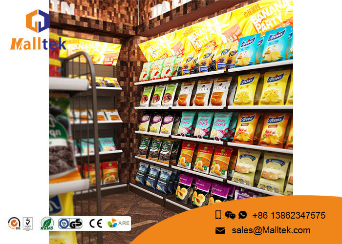 Custom Double Sided Grocery Display Stand Racks Retail Store Shelving ...