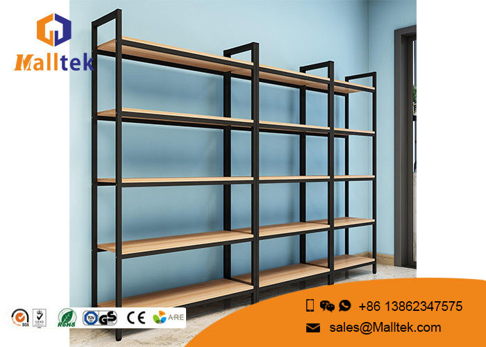 Modern Wooden Shop Display Stands Floor Standing Retail Wood Store Fixtures