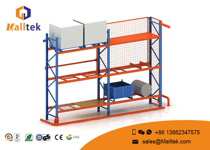Yellow Blue Warehouse Storage Racks Metal Adjustable Layer Height 2400 ...