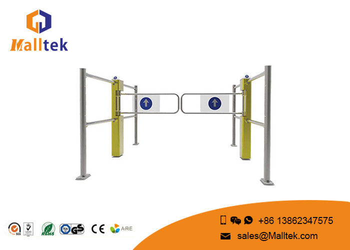 Stainless Steel Shop Interior Fittings Safety Supermarket Swing Barrier