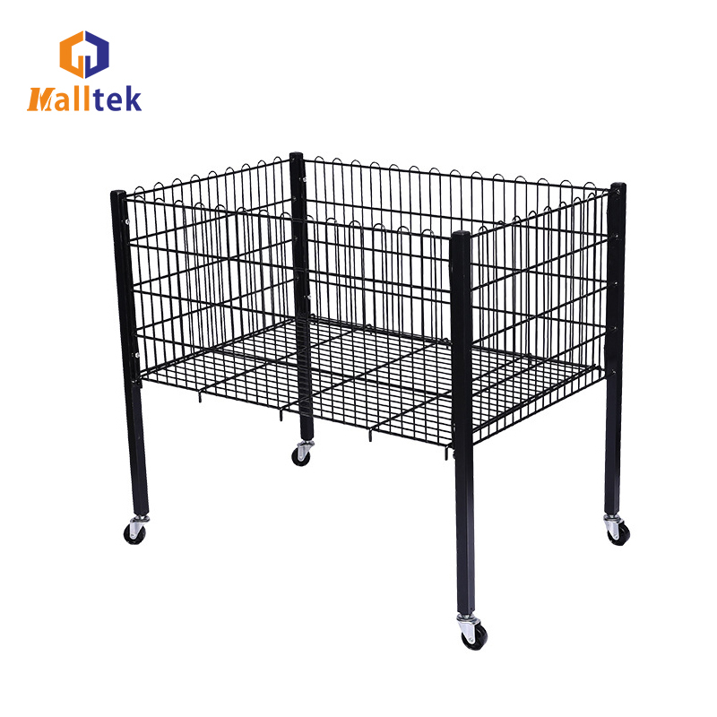 Custom Promotion cage Capacity Stackable Wire Baskets