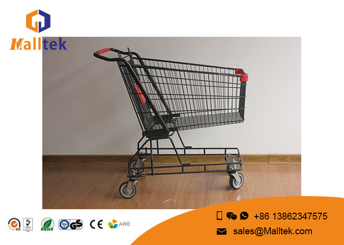 Zinc Plated 210L Stainless Steel Shopping Trolley 4 Wheel Folding Type