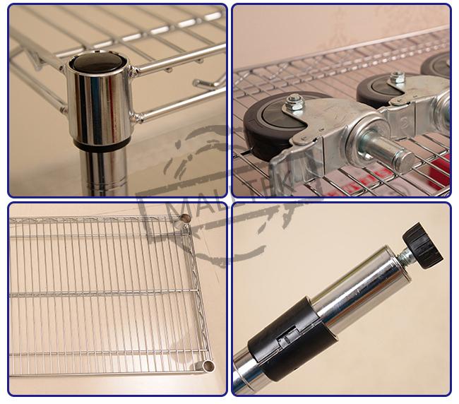 Chrome Plated Customized Wire Rack Shelving For Industrial Warehouse ...