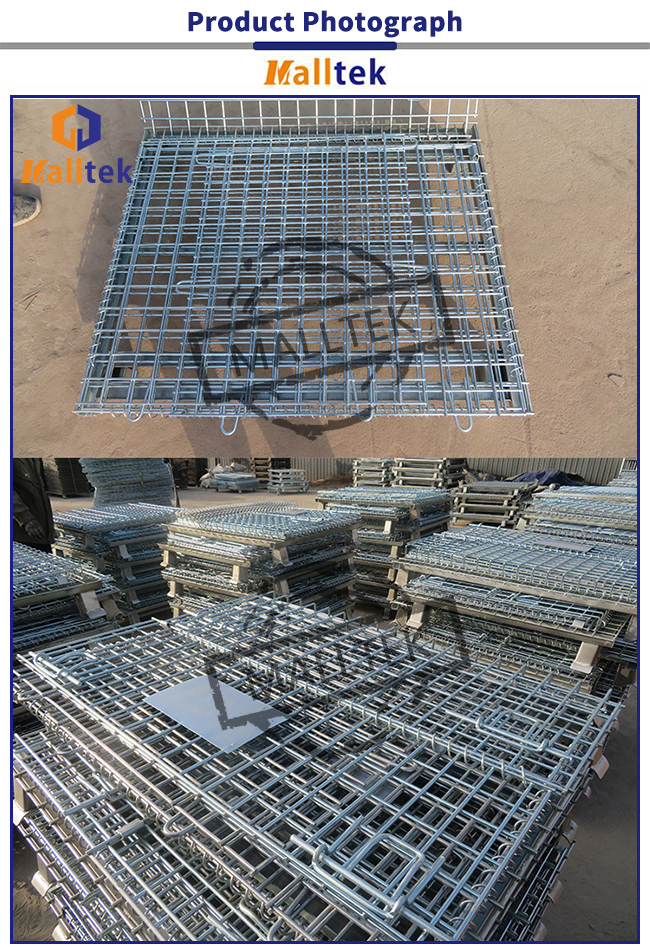 Durable Zinc Plated Wire Mesh Storage Containers With Lid Security Mesh Box