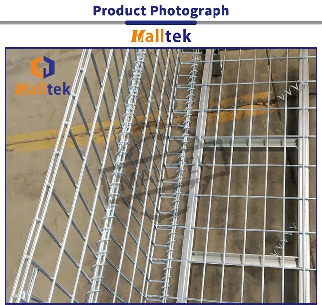 Heavy Duty Wire Mesh Storage Cages Customized Galvanized Saving Space