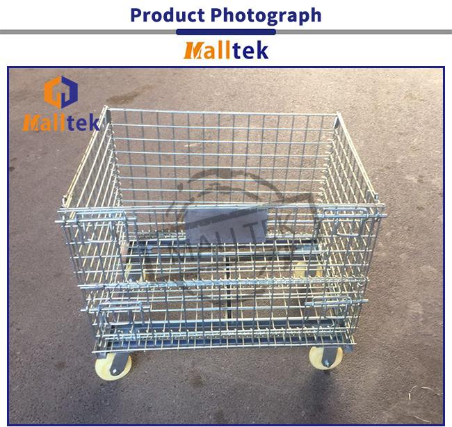 Heat Resistant Wire Mesh Storage Cages Wire Mesh Security Cage With Wheels