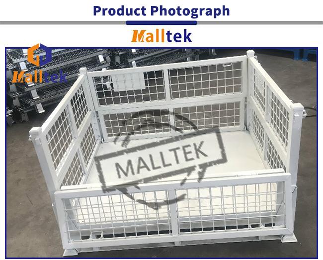 Warehouse Stackable Pallet Cages Heavy Duty Roll Collapsible Cage Pallet