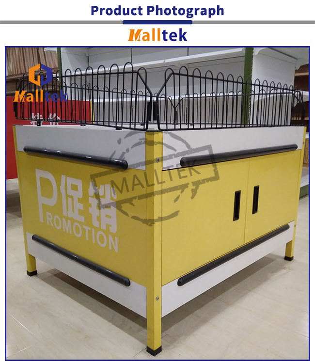 Portable Free Standing Shop Fittings Plastic Promotion Counter For ...