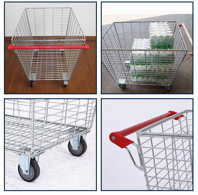 Warehouse Heavy Duty Rolling Container 500KGS Logistics Trolley