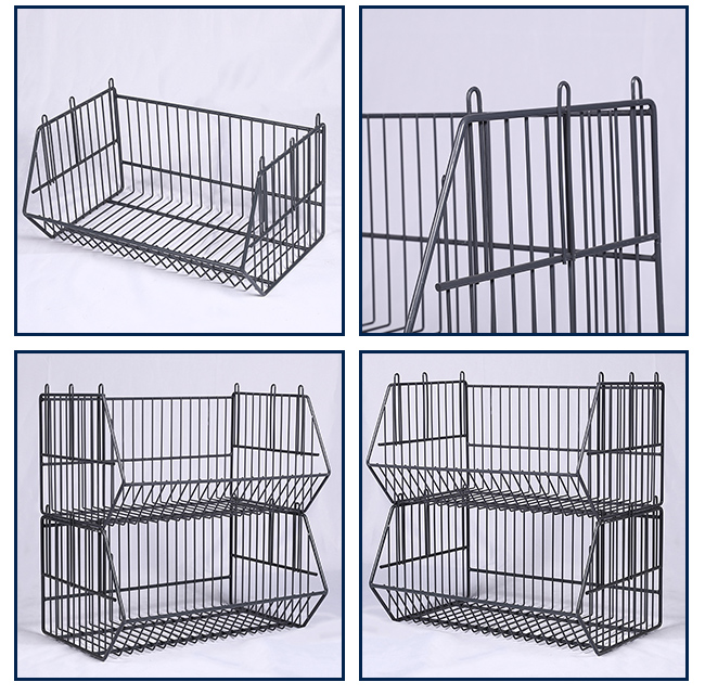 Multi Layer Supermarket Metal Wire Mesh Cage Promotion Bread
