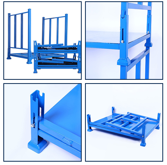Heavy Duty 2000kg Storage Foldable Stackable Pallet Racks
