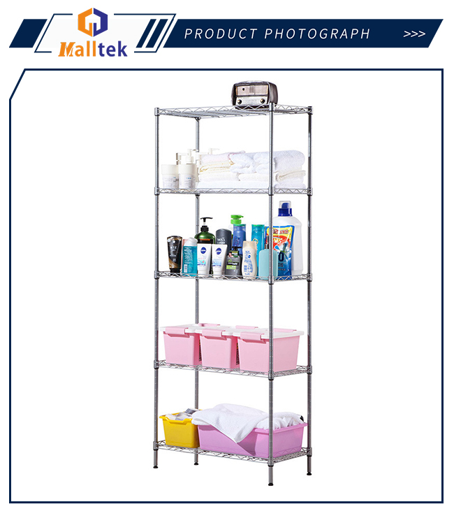 150kgs/Layer Epoxy Powder Coated Wire Rack Shelving OEM For Supermarket